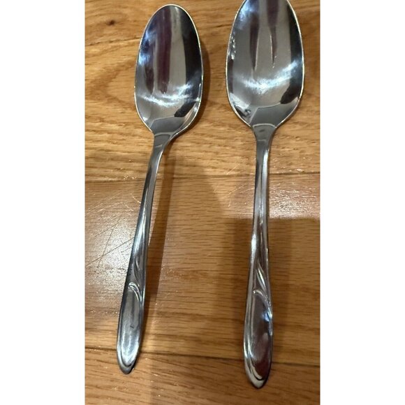 Superior | Dining | Superior Stainless Steel Leaf Scroll Tablespoons ...